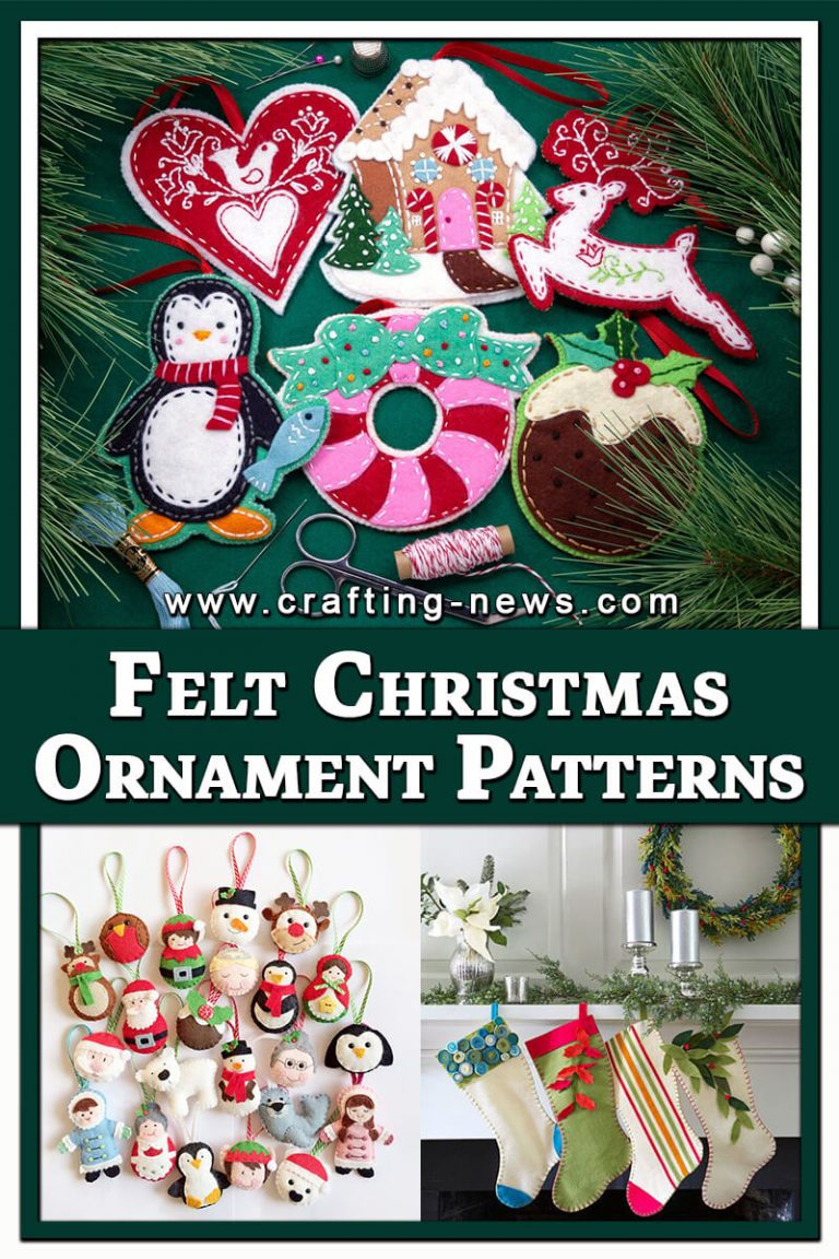 27 Felt Christmas Ornament Patterns - Crafting News