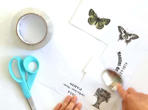 Packing Tape Image Transfer- DIY Clear Sticker Label - Crafting News