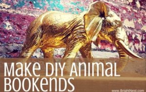 DIY Bookends Personalized With Your Favorite Animal