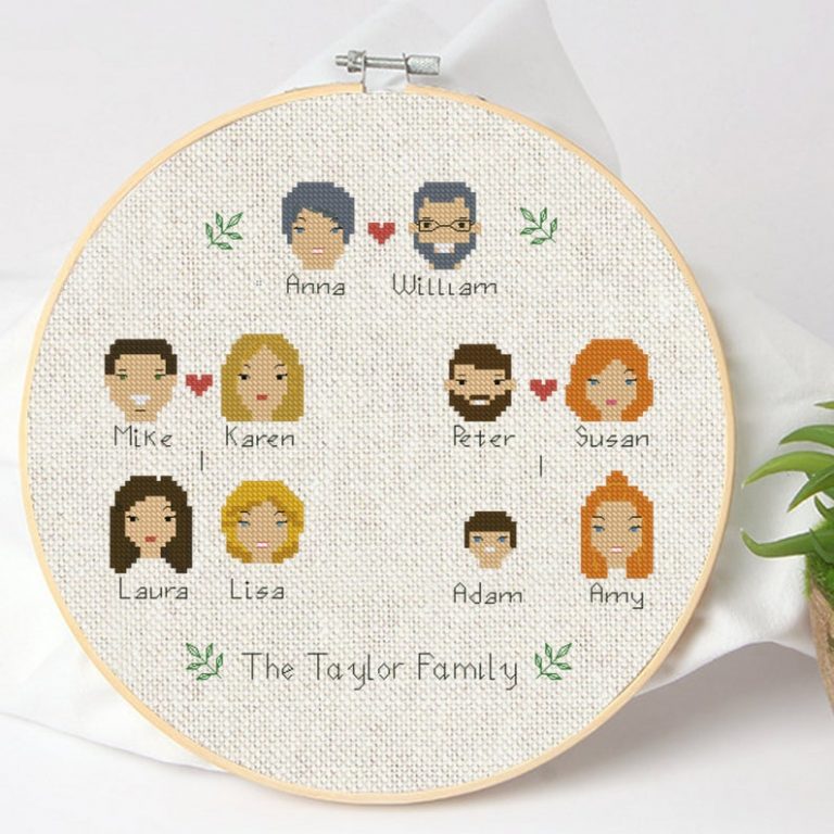20 Family Tree Cross Stitch Patterns - Crafting News