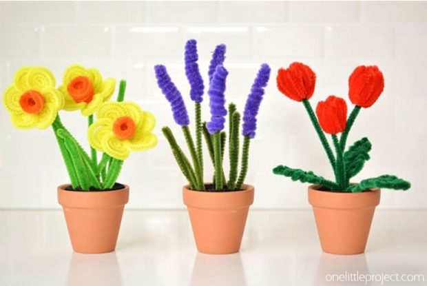 16 Pipe Cleaner Flowers Tutorials - Crafting News