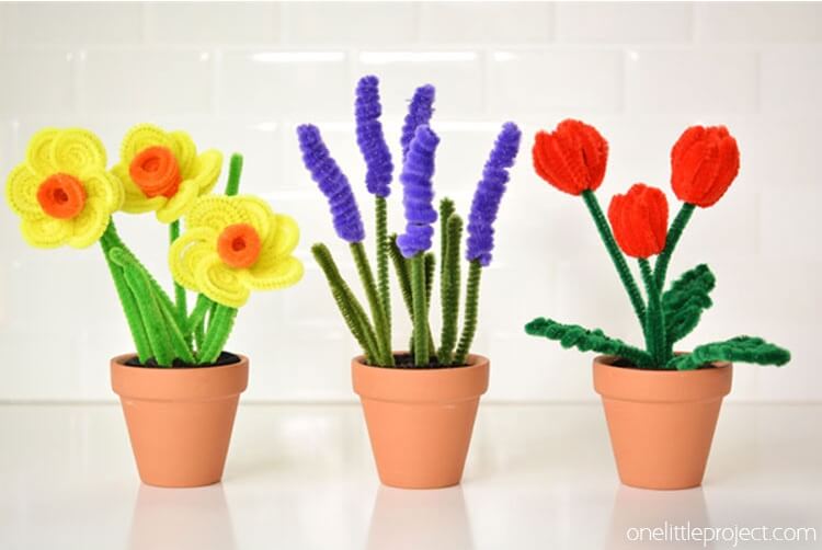 16 Pipe Cleaner Flowers Tutorials - Crafting News