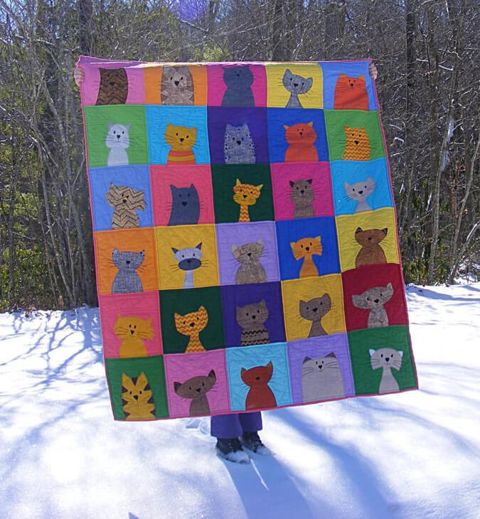 21 Cat Quilt Patterns | Crafting News - Crafting News