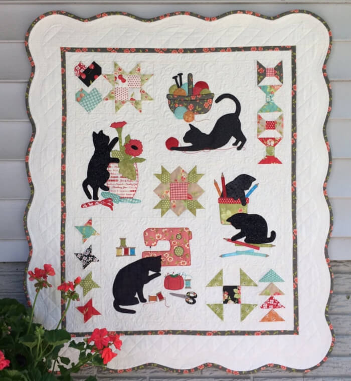 21 Cat Quilt Patterns | Crafting News - Crafting News