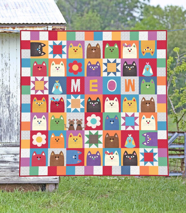 21 Cat Quilt Patterns | Crafting News - Crafting News