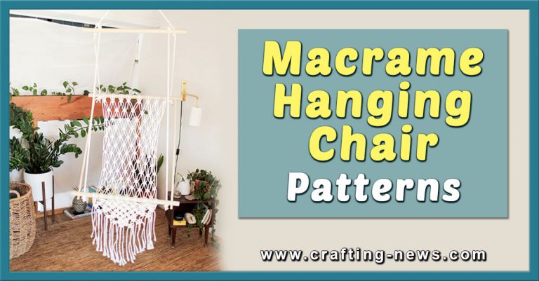 10 Macrame Hanging Chair Patterns - Crafting News