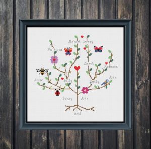 20 Family Tree Cross Stitch Patterns - Crafting News