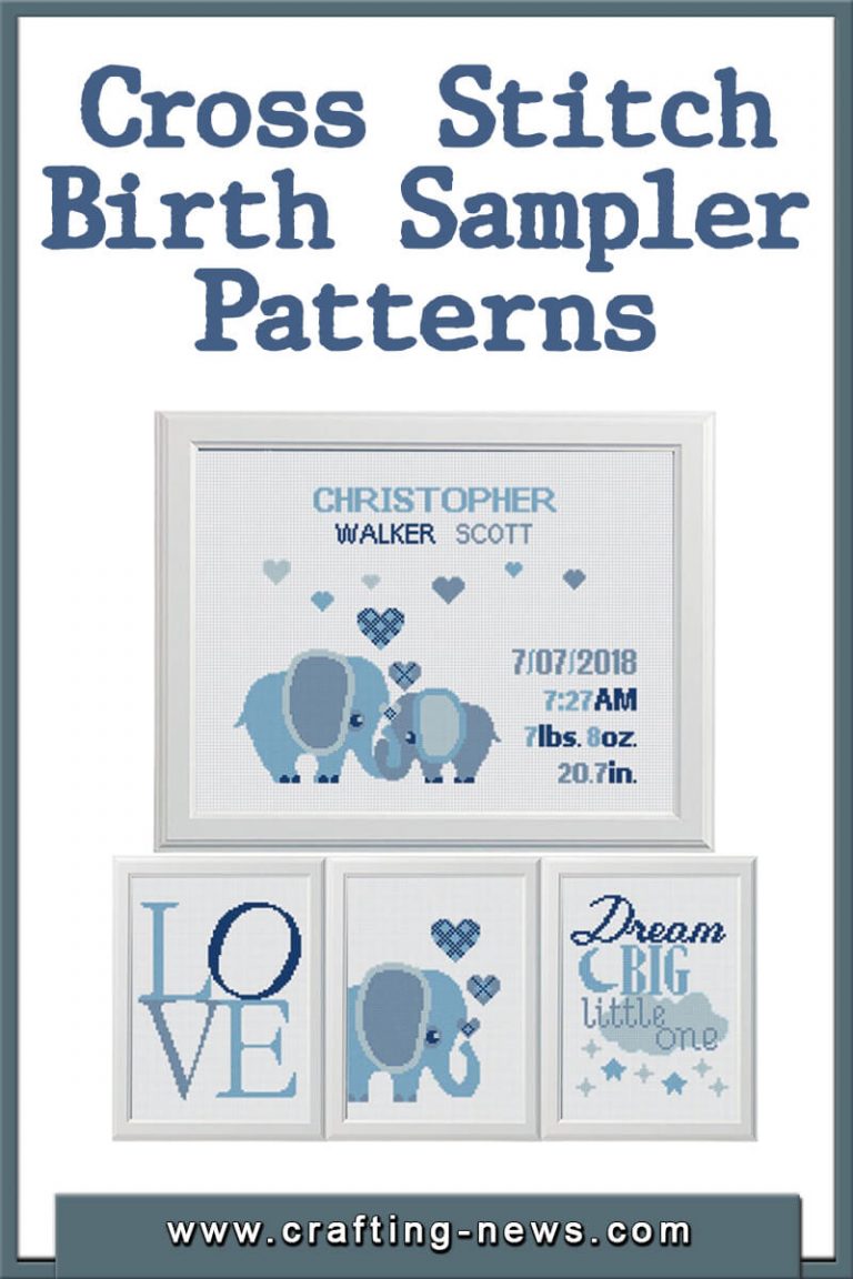 14 Best Cross Stitch Birth Sampler Patterns - Crafting News