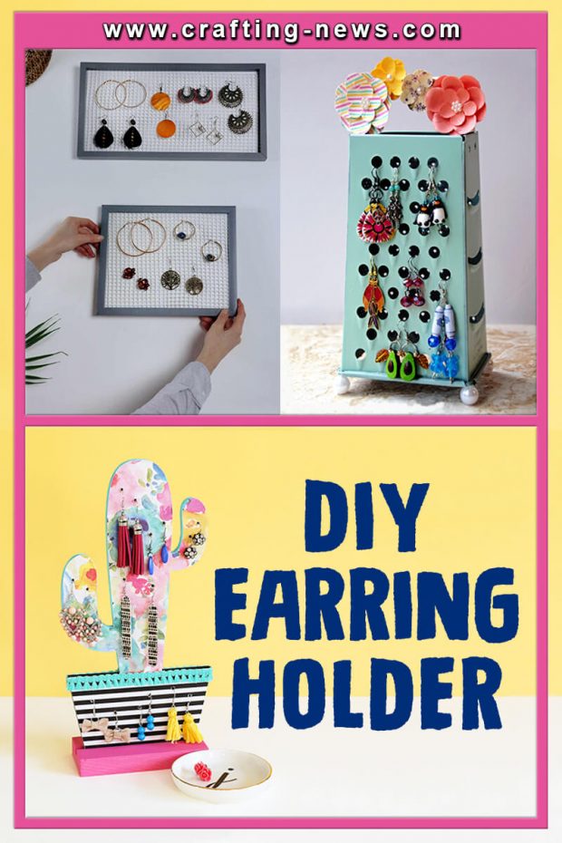 30 DIY Earring Holder Ideas - Crafting News