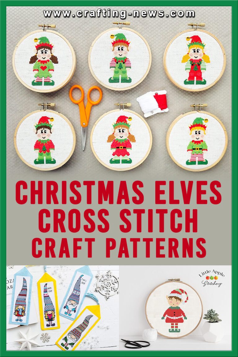 9 Christmas Elves Cross Stitch Patterns - Christmas Crafts - Crafting News