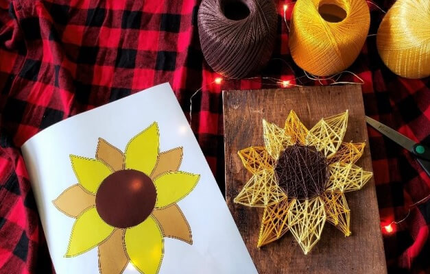 13 Easy Sunflower String Art Templates - Crafting News