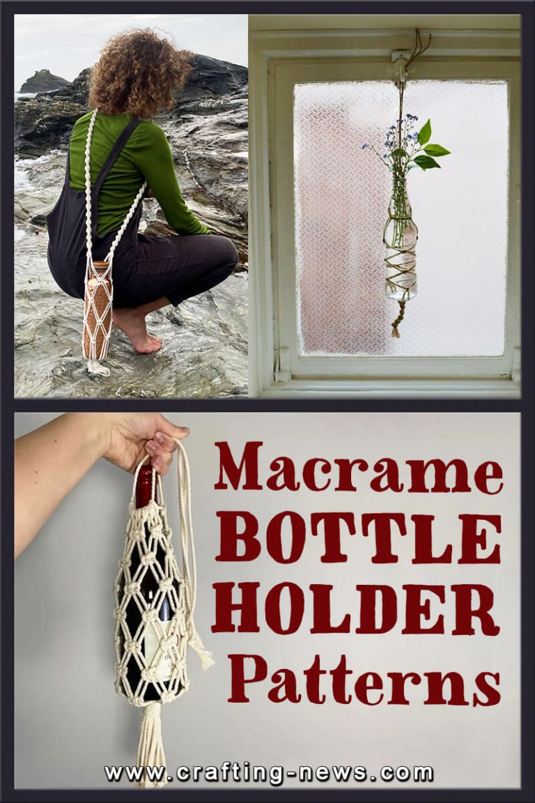 12 Macrame Bottle Holder Patterns - Crafting News