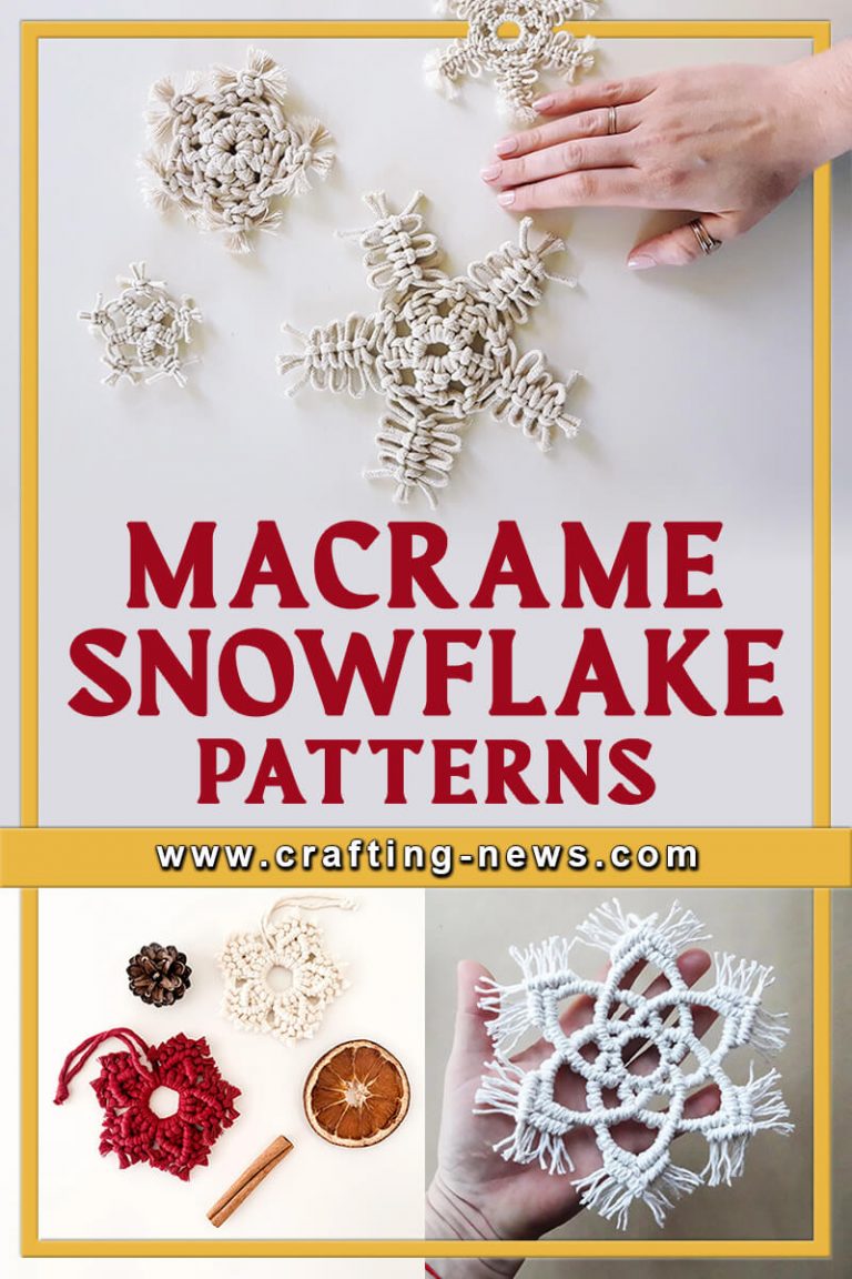 24 Macrame Snowflake Patterns - Crafting News