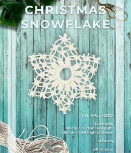 24 Macrame Snowflake Patterns - Crafting News