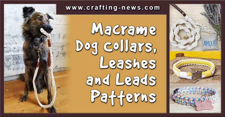 10 Macrame Dog Collars, Leashes, and Leads Patterns - Crafting News