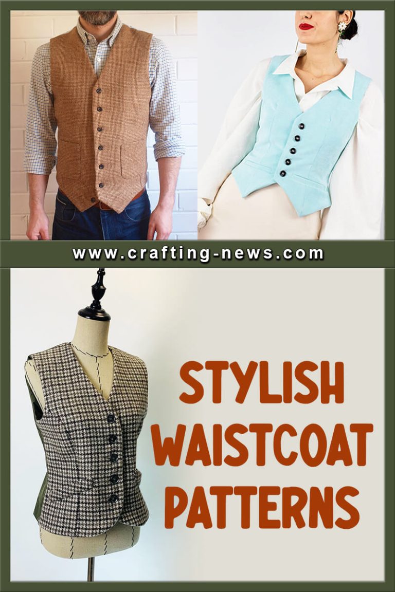 21 Stylish Waistcoat Patterns - Crafting News