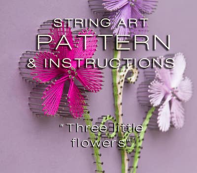 20 Flower String Art Patterns & Kits - Crafting News